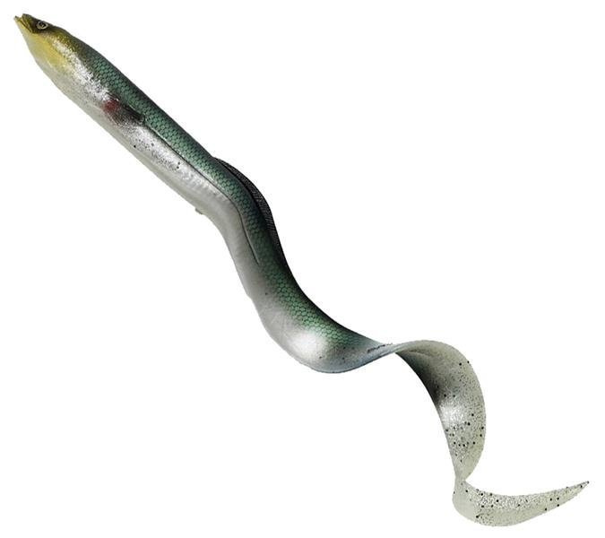 Węgorz Real Eel 4D SAVAGE GEAR 20cm Green Silver - Sklep wędkarski Barduta